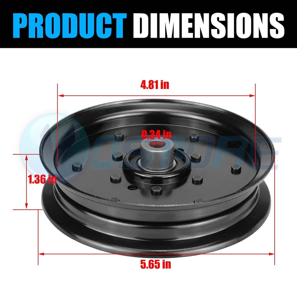 Flat Idler Pulley 07351200 for Gravely ZT HD Z-Stance Ariens Zenith ...