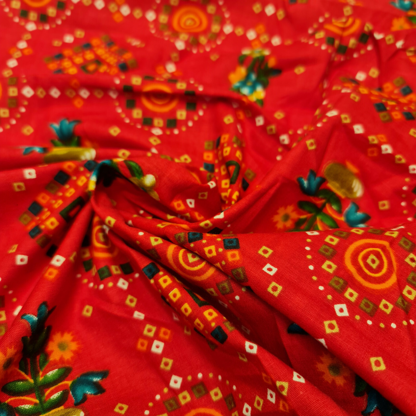 Cotton Indian Ethnic Rajasthani Suzani Rangoli Boho Banjara Fabric 44 ...