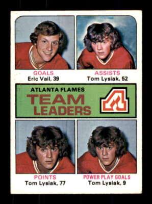 1975-76 Topps #313 Eric Vail/Tom Lysiak VGEX Flames TL 546622 | eBay