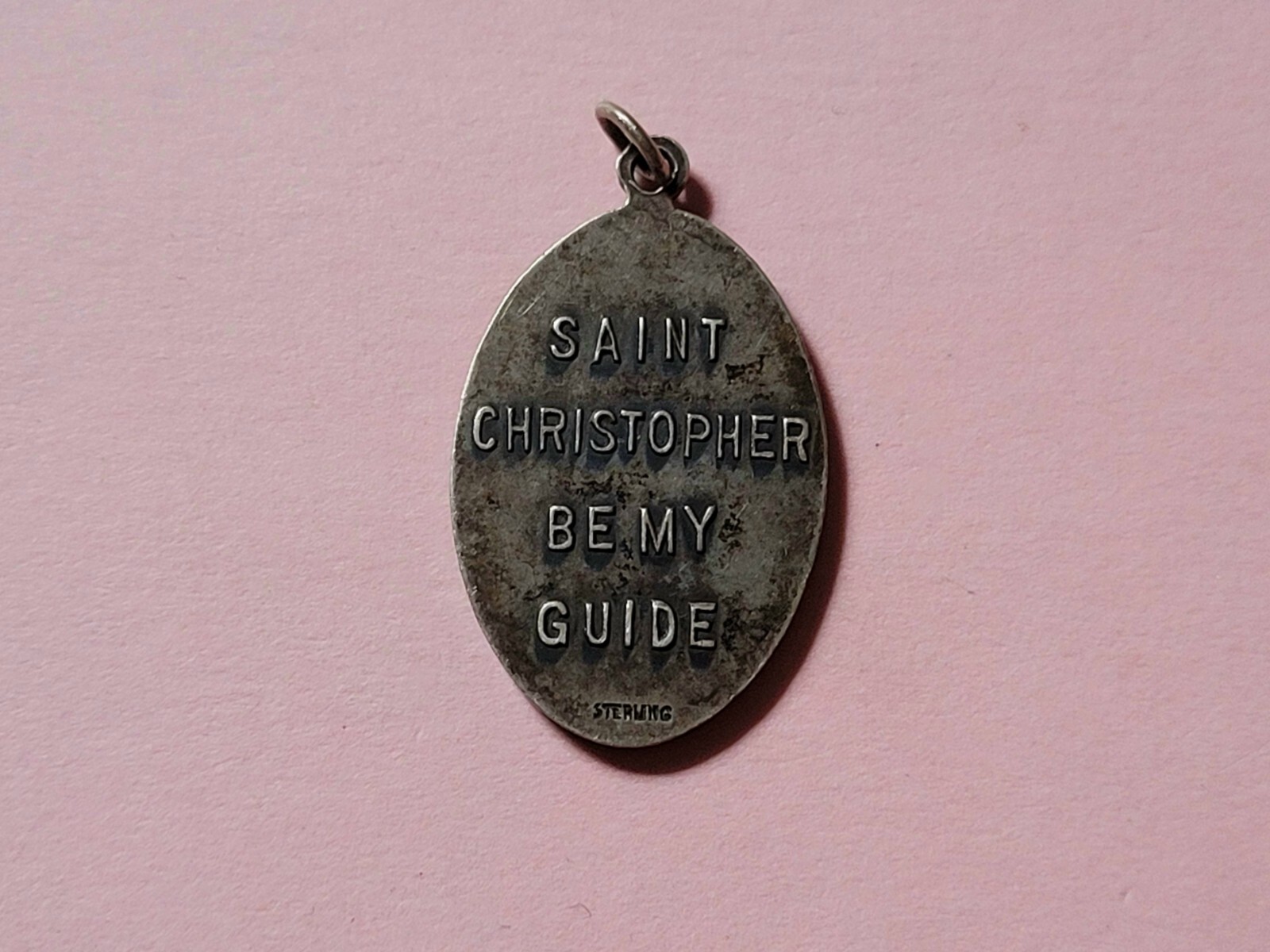 Very Fine Vintage Sterling Saint Christopher Be My Guide Medal | eBay