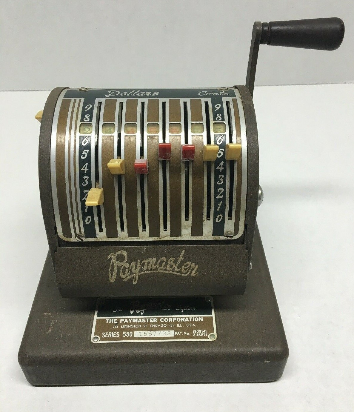 Vintage Paymaster Check Writer Model Series 550 Art Deco Look Antique ...