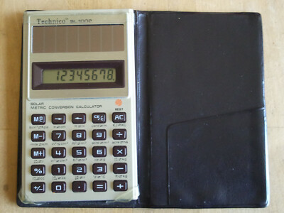 Rare VINTAGE 80's TECHNICO SL-1002 Solar Cell Metric Conversion ...
