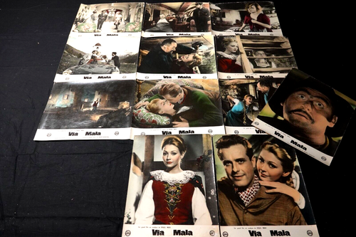 VIA MALA ! Christine Kaufmann Gert Fröbe jeu 25 photos cinema lobby ...