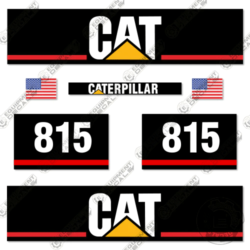 Fits Caterpillar 815 Decal Kit Compactor - 7 YEAR OUTDOOR 3M VINYL! | eBay
