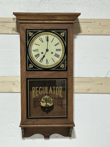 Vintage 1980s Emperor Wood Wall Clock 30”tall Working | eBay