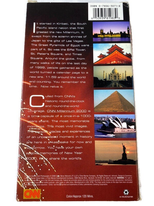 CNN Millennium 2000 (VHS, 2000) 53939819830| eBay
