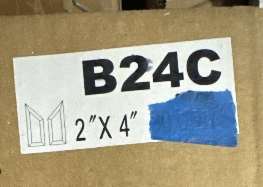 2x4” Stained Glass Corner Bevels - Left & Right. (1 Set) | eBay