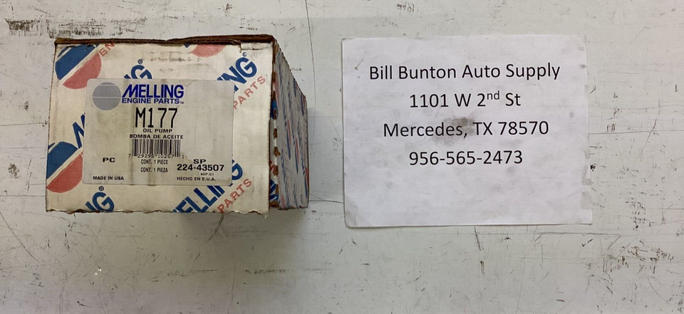 NOS Melling M177 - Engine Oil Pump | eBay