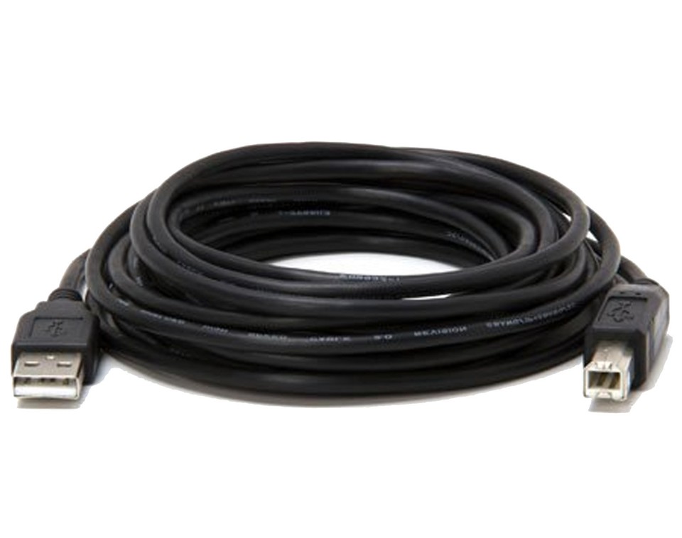 Hi-Speed Shielded USB 2.0 Cable Type A - B Long Cord for Printer ...