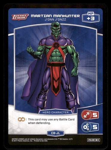 Martian Manhunter C8-JL 2017 Justice League DC Comics Trading Card TCG ...