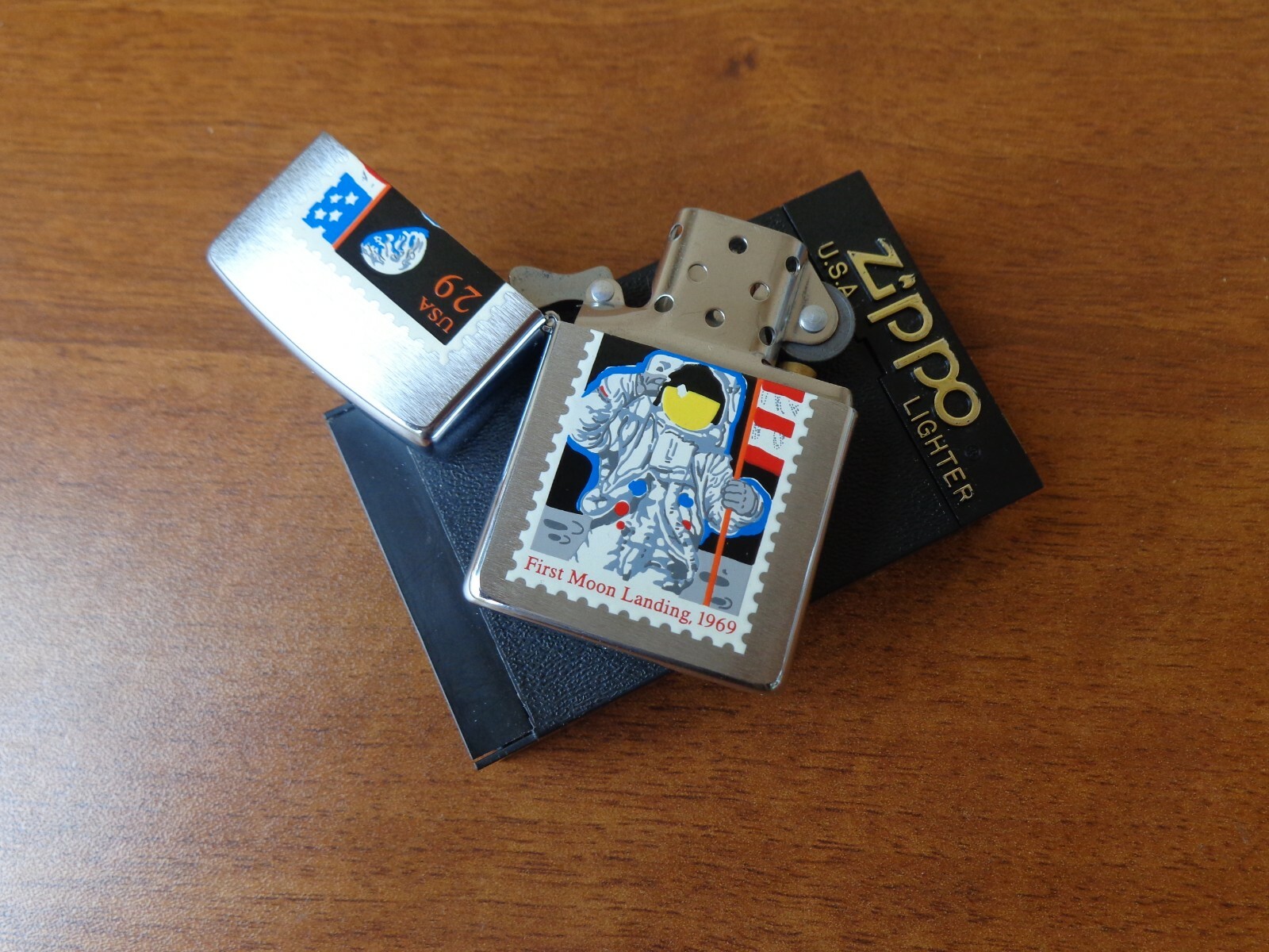 VERY RARE 1997 ZIPPO NASA SPACE APOLLO 11 FIRST MOON LANDING 1969 ...