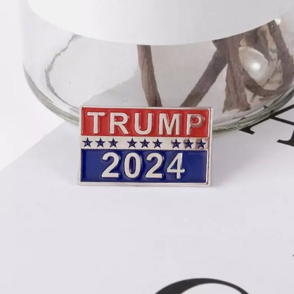 1/2pcs Donald Trump Fashionable Metal Pin Badge - Make America Great ...