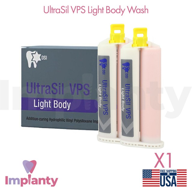 DSI Ultrasil VPS Dental Light Body Wash Impression Material 2x Automix ...