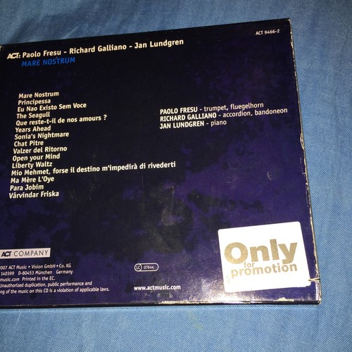 Mare Nostrum by Fresu, Paolo / Galliano, Richard / Lundgren, Jan (CD ...