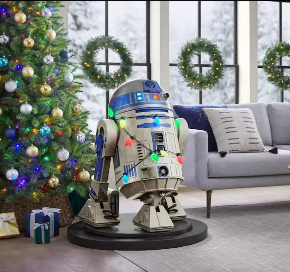 Star Wars 3.5 Ft. Animated LED R2-D2 Exclusive Lights & Sounds ...