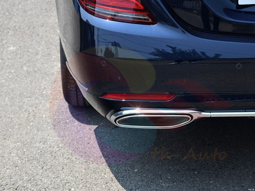 Chrome Left Side Rear Exhaust Frame Cover For Mercedes W222 S-Class ...