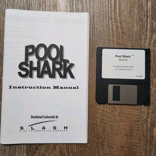 Vtg MS-DOS Game Pool Shark 3.5 Floppy Disk by Slash & GT Interactive ...