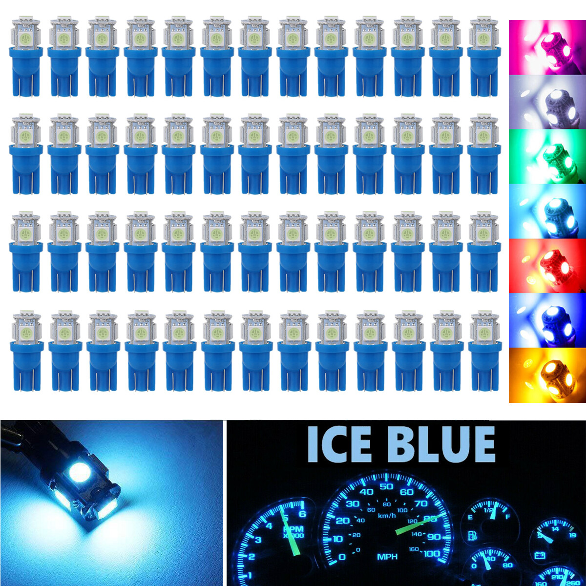 20/50x T10 168 194 LED Interior Instrument Panel Dash Lights For Ford F 150 E150 | eBay