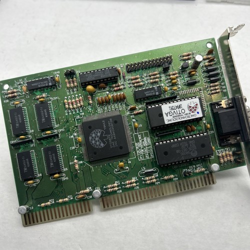 Vintage OAK Technology 16-Bit ISA 1MB SVGA VGA Video Card # OT1087X ...