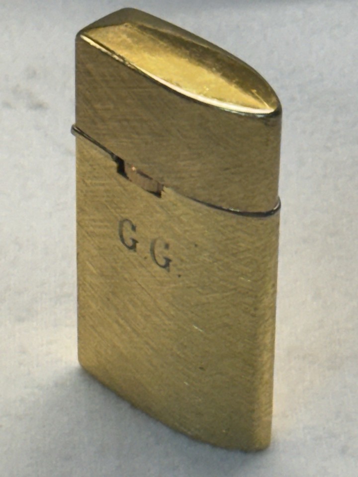 Vintage Swank J2 Windproof Brass Lighter | Art Deco Streamline Design ...