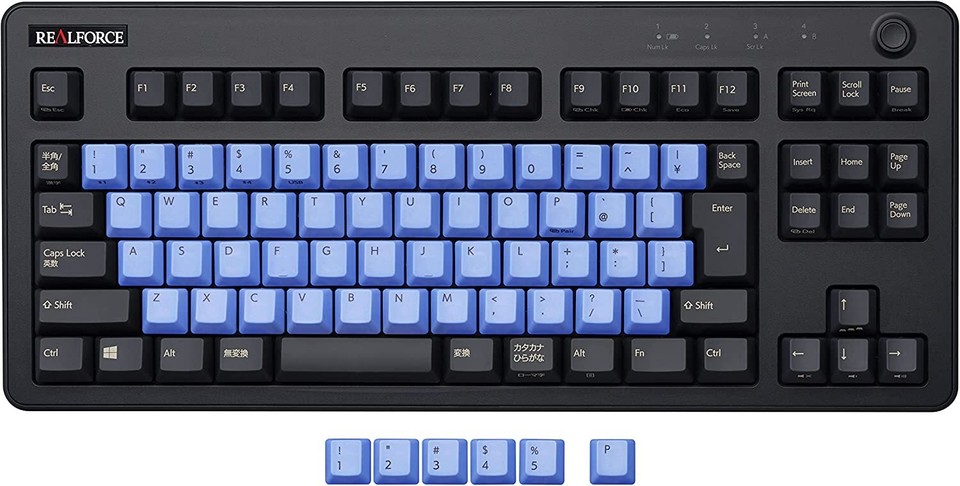REALFORCE Topre R3 Keyboard R3S Compatible Color Keycap Without Kana ...