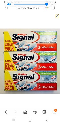 Signal Family Protection 100ml Toothpaste - Pack of 2 for sale online ...