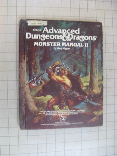 MONSTER MANUAL II AD&D D&D Advanced Dungeons & Dragons tsr | eBay