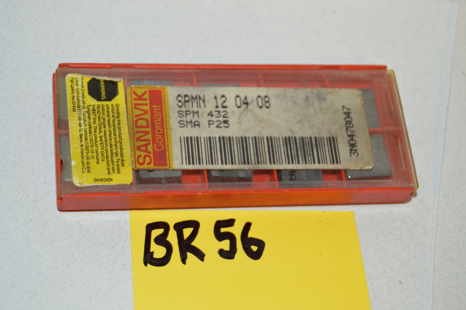 10 pc Sandvik SPMN 12 04 08 SPM 432 Carbide Inserts SMA P25 Grade | eBay