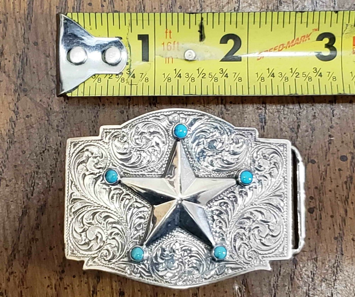 Douglas Magnus .925 Sterling Silver Repousse Star Belt Douglas Magnus .925 Sterling Silver Repousse Star Belt