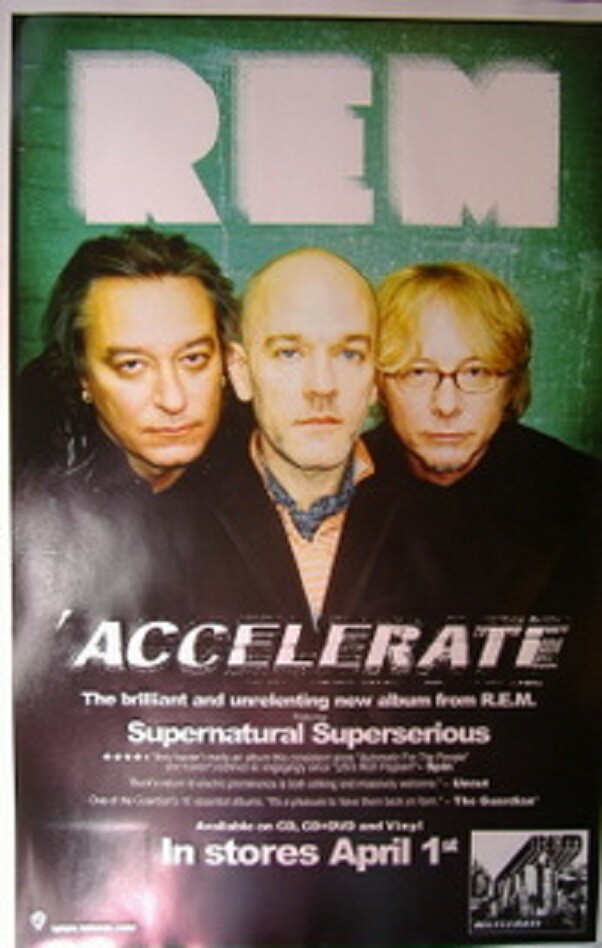 REM Accelerate Double-Sided Limited Edition Poster 11x17 | eBay