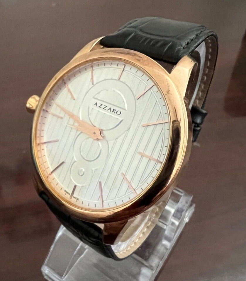 AZZARO MEN'S GOLD TONE LEGEND SWISS WATCH AZ 206.52 | eBay