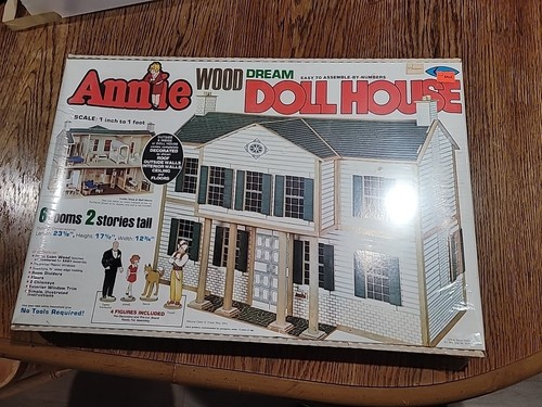 Vintage Little Orphan Annie Wood Dream Dollhouse Kit SEALED in Original ...
