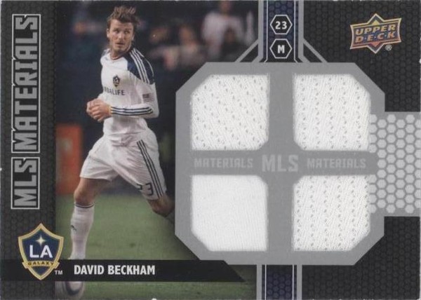 2011 Upper Deck - MLS Materials Quad #M-DB David Beckham, David Beckham ...