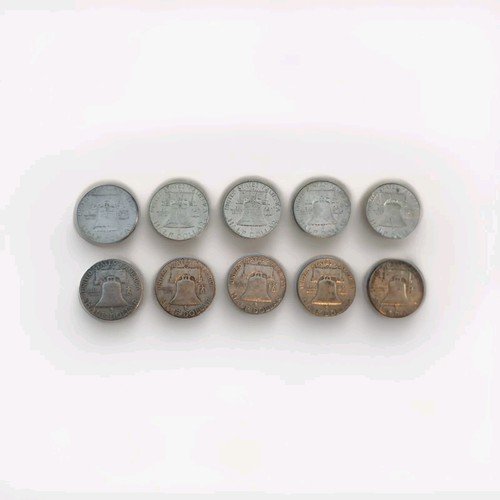 10 Random 1949-1963 50C Franklin Half Dollars | eBay