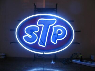 STP Gas Gasoline Oil 24"x24" Neon Light Sign Lamp HD Vivid With Dimmer ...