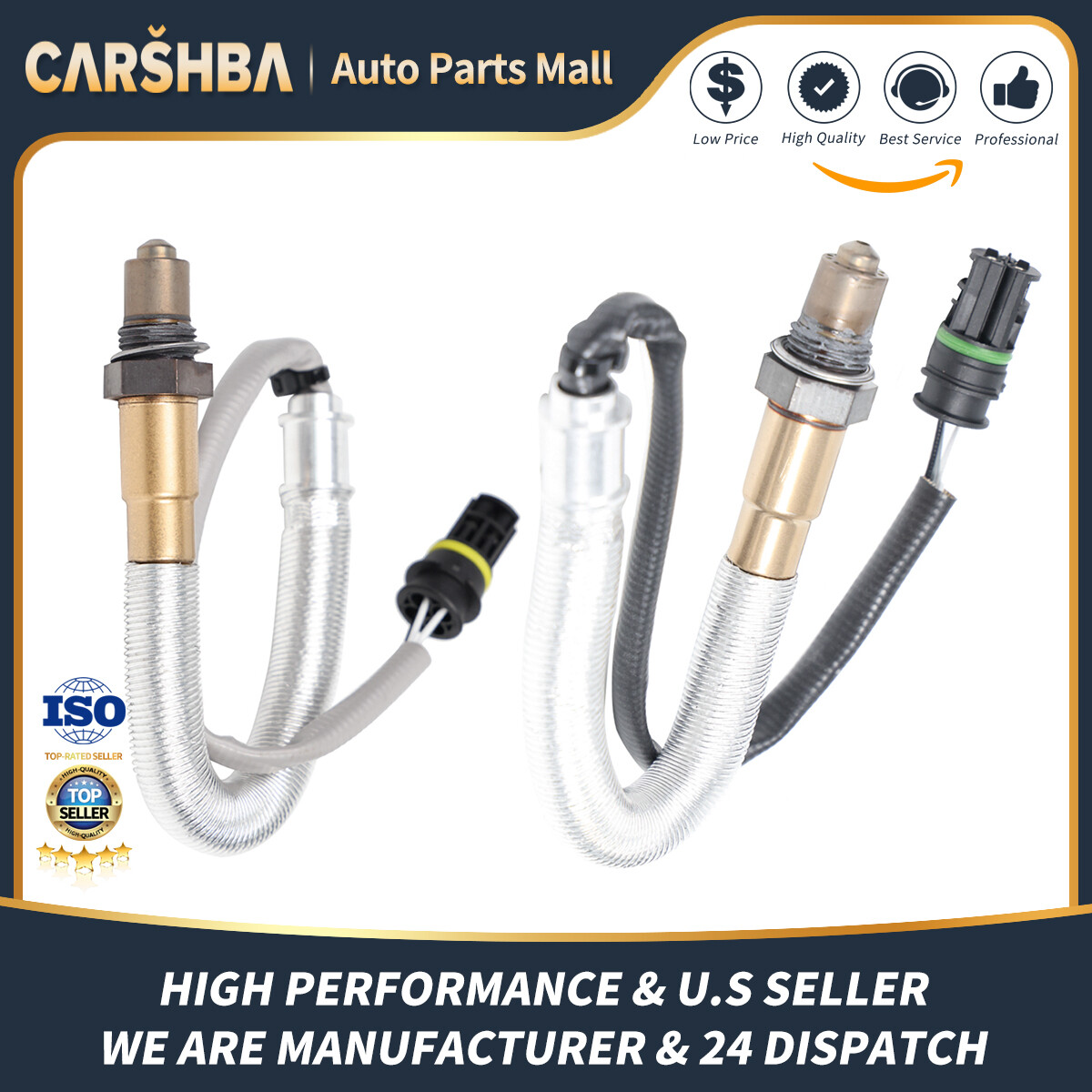 2pcs Downstream Oxygen Sensors for BMW 135i 325i 328i 330i 335i 528i X3 ...