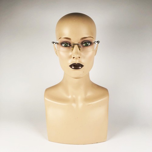 POLICE eyeglasses SATIN SILVER RIMLESS glasses frame MOD: V2922V COL ...