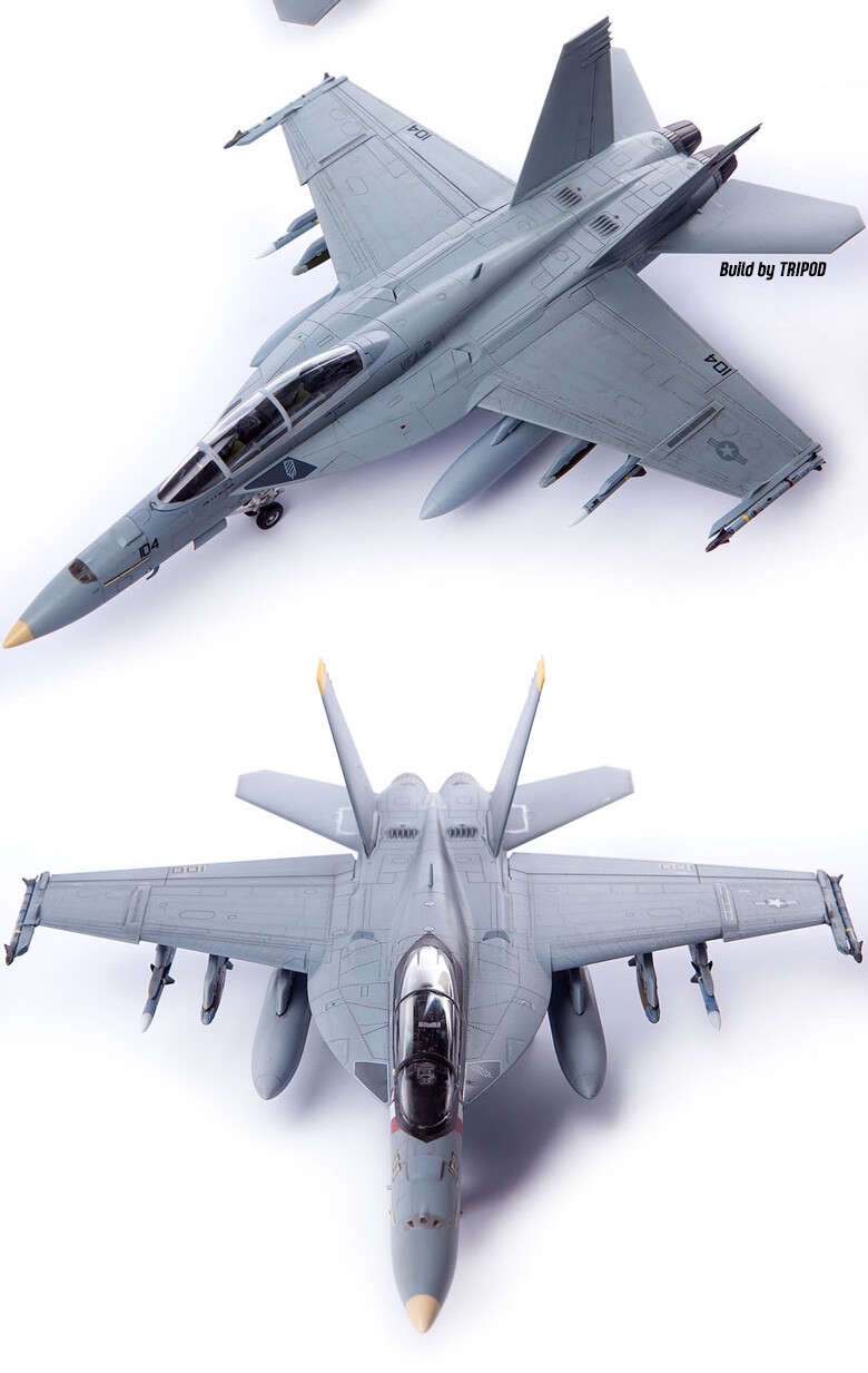 [1/72] 12567 USN F/A-18F VFA-2 Bounty Hunters ACADEMY MODEL HOBBY KITS ...