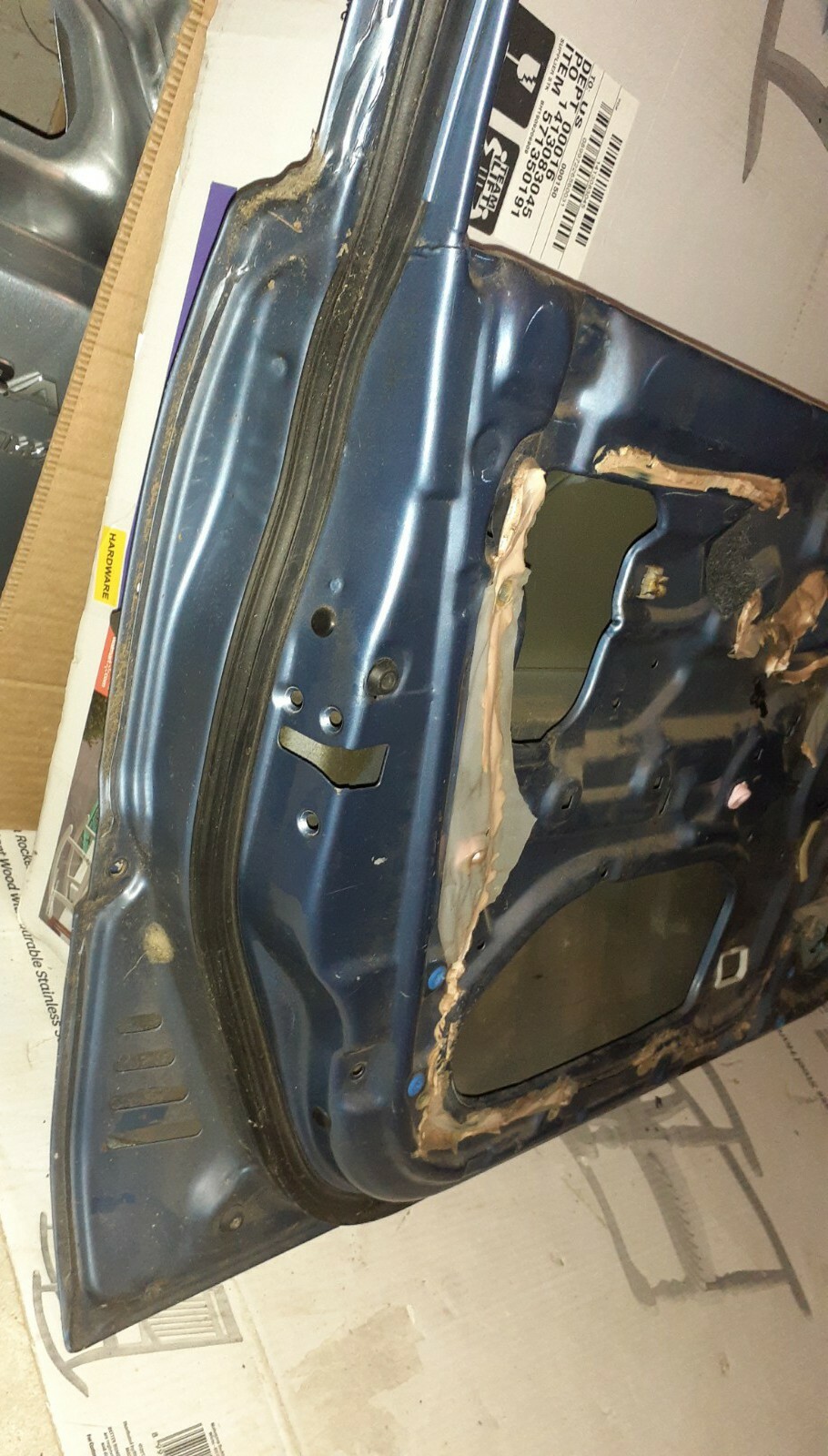 86-89 Honda Accord Sedan Driver Side Left Front Door Shell Laural Blue ...