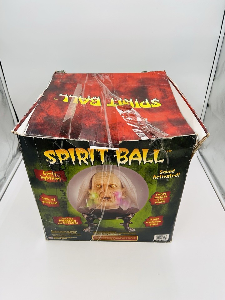 Vintage Gemmy Witch Spirit Crystal Ball Talking Light Up Sound/Motion ...