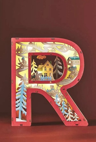 Anthropologie Monogram Wonderland Light-Up Scene Letter “R” New With ...