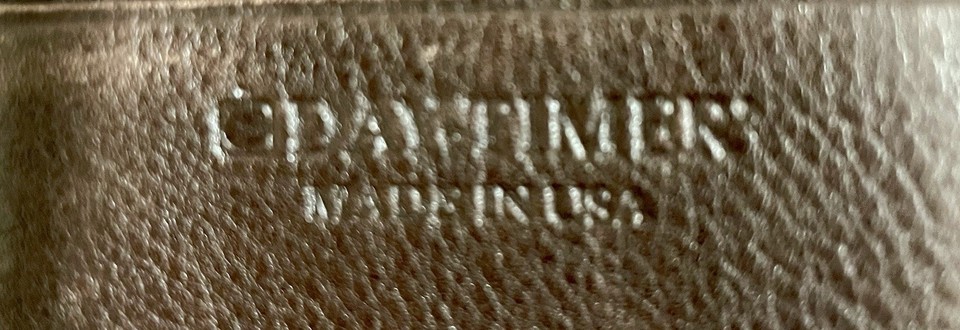 Vintage LEATHER BREAST POCKET Day Timer Senior Size Folio Cover Wallet ...