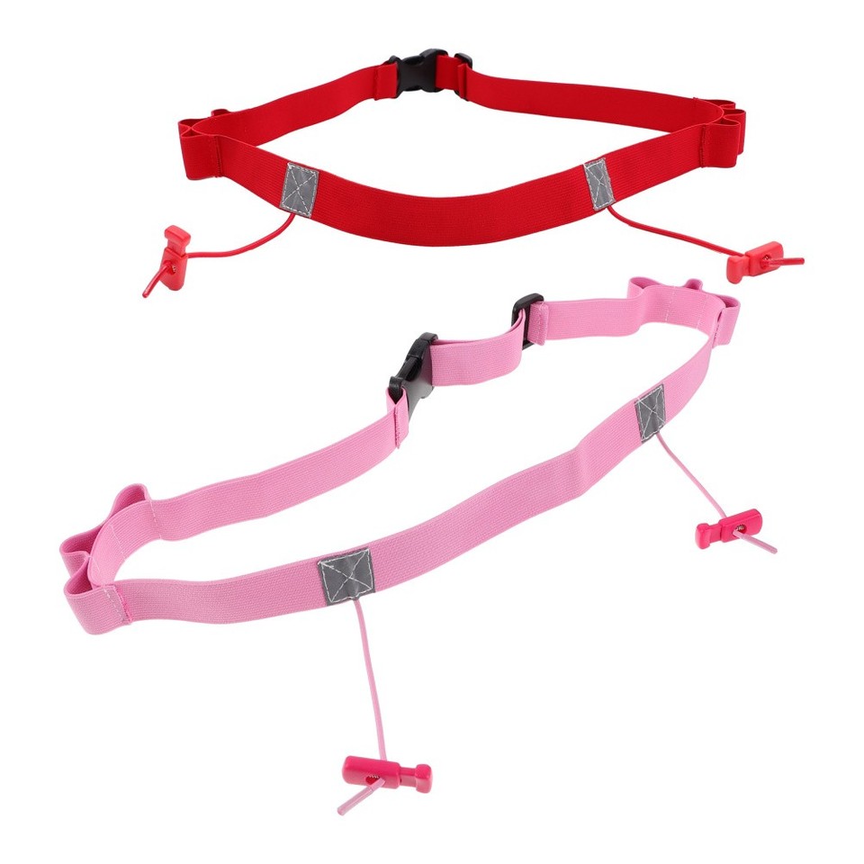 2PCS Race Number Belt Reflective Design Race Belt (Red and Pink) | eBay ...