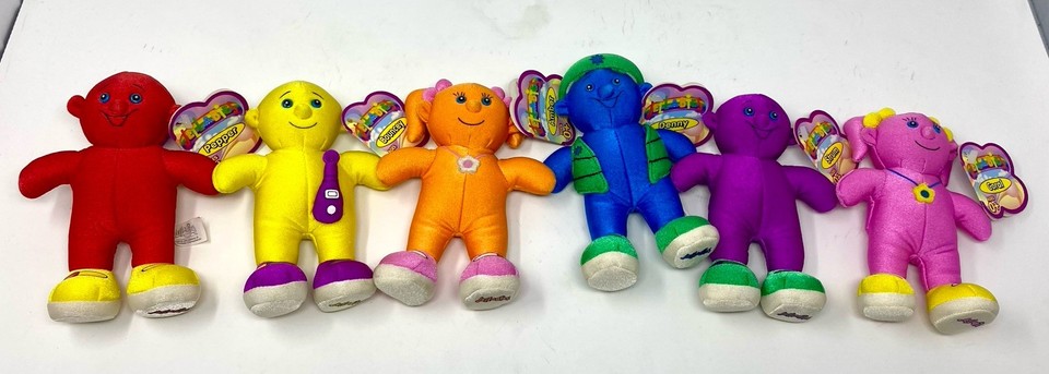 Jellabies Cartoon FULL SET of 6 Figures Toys TV's 1st 3D CGI Animated ...