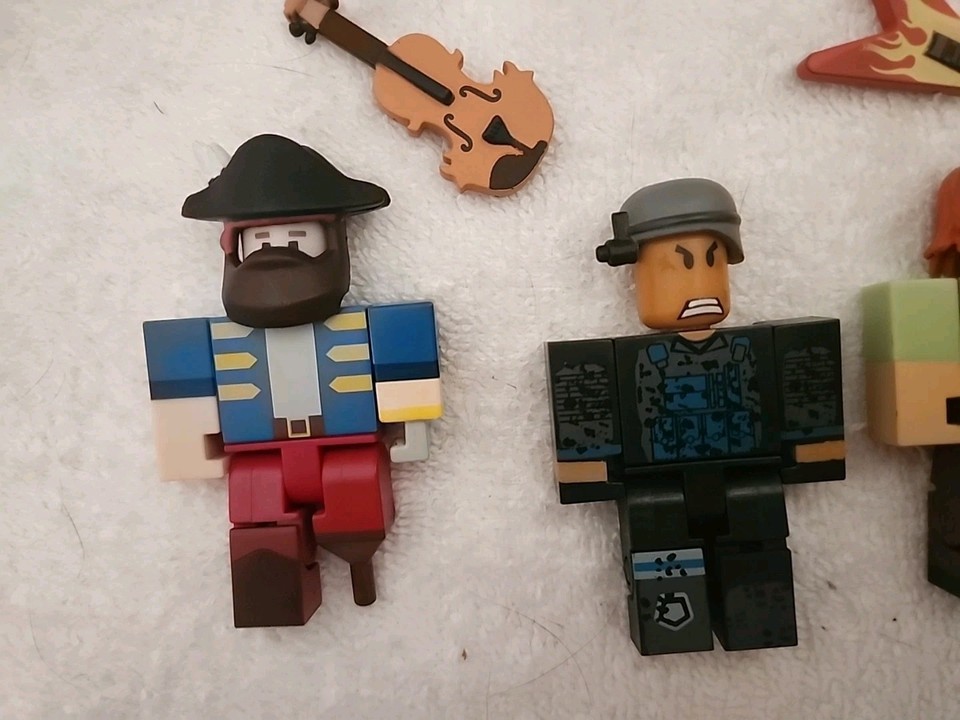 Lot Of Roblox Action Figures Set Of 4, See Photos/2 Musical Instruments ...