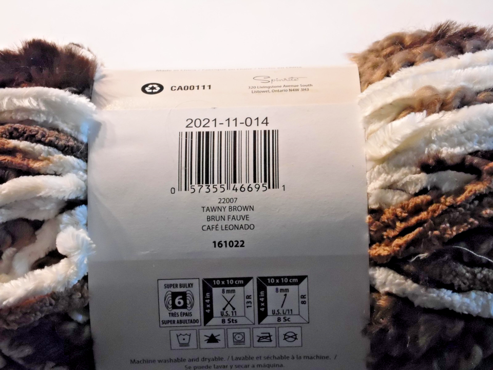 Yarnspirations Bernat Casa Yarn Super Bulky 6 Tawny Brown 22007 225g 7.9oz | eBay