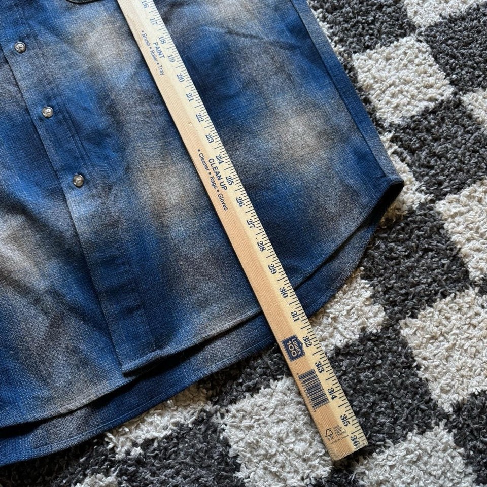 Pendleton Mens Plaid Elbow Patches Trail Shirt Large Long Sleeve Button ...
