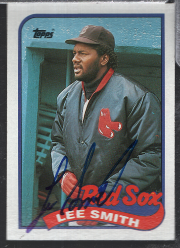 Lee Smith Red Sox Autographed 1989 Topps #760 w/COA 010924NPCD188 | eBay