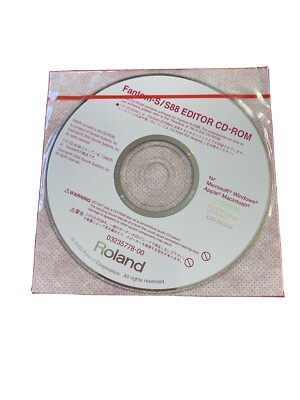 Fantom-S/S88 Editor CD-ROM BRAND NEW. Instructions CD | eBay