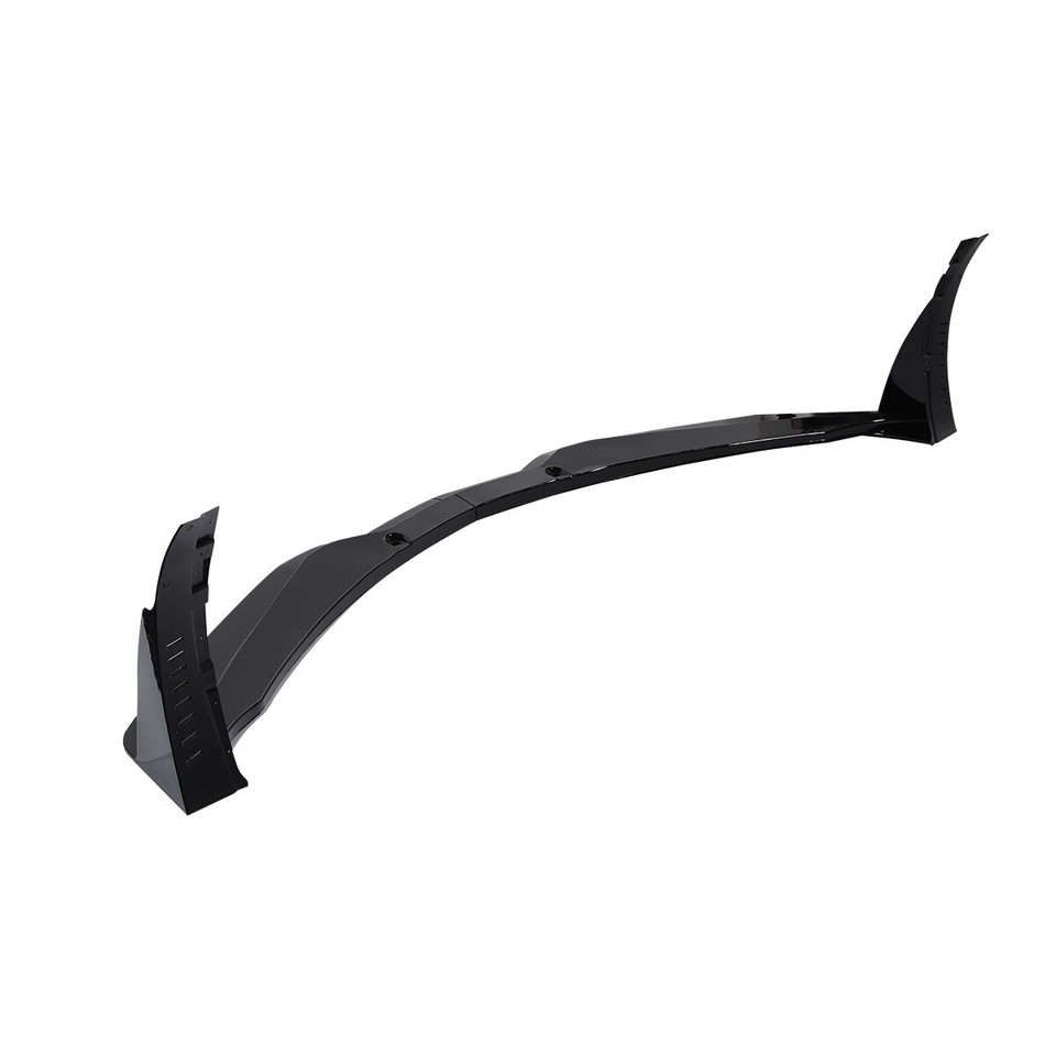 For 14-19 Corvette C7 Z06 Stage 3 Gloss Black Front Lip Splitter & Side ...